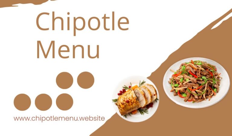Chipotle Menu Pdf
